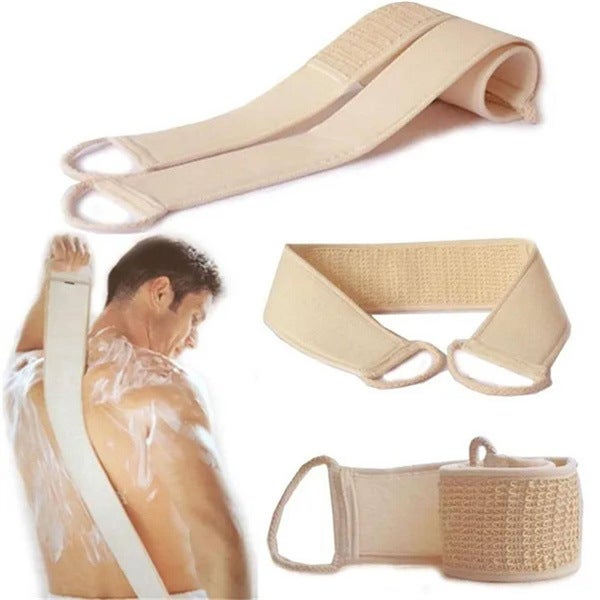 Esponjas de lufa natural para ducha, exfoliante de espalda, correa de ...