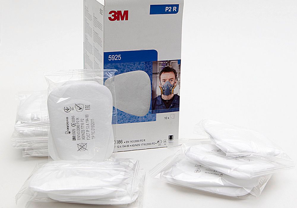 Filtres antipoussière P2 R pour masques et demi-masque 3M™ de série ...