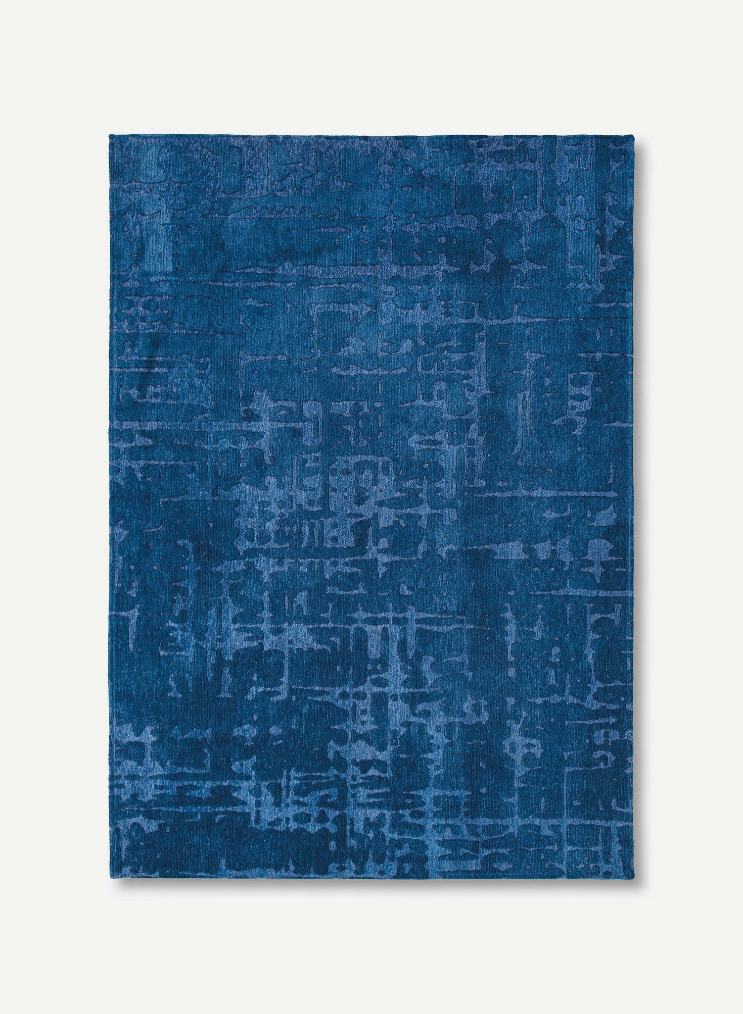 Baobab design - Tapis effet velours structuré - Bleu Suarez - 140 x 200 ...