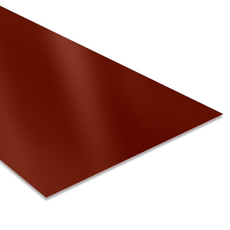 Tôle Plane 2000x1220 mm Acier 0.63 mm Laqué | Rouge Tuile | RAL 8012 ...