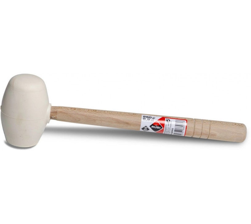 MAILLET CAOUTCHOUC BLANC POINTE RONDE RUBI - 250 gr | Bricoman
