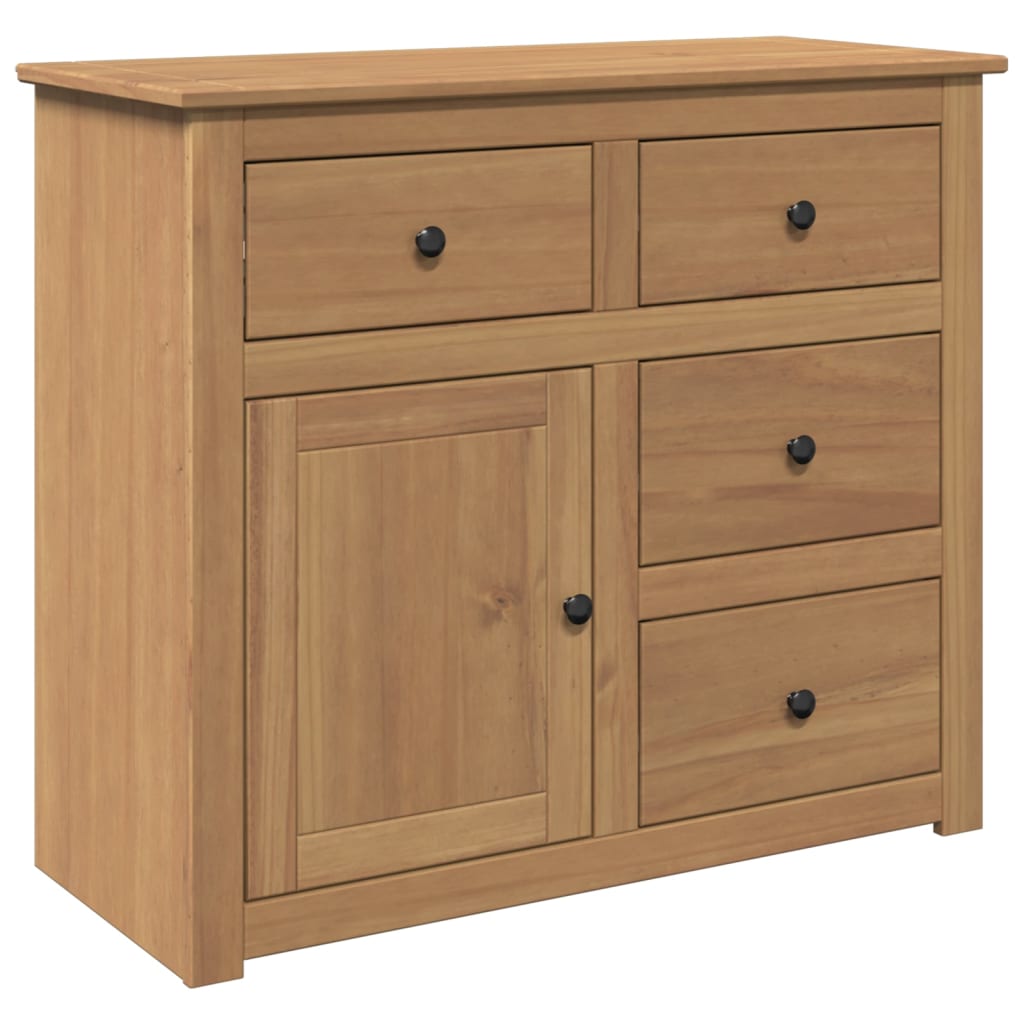 Buffet Panama avec tiroirs en bois de pin massif 93x40x80 cm ...