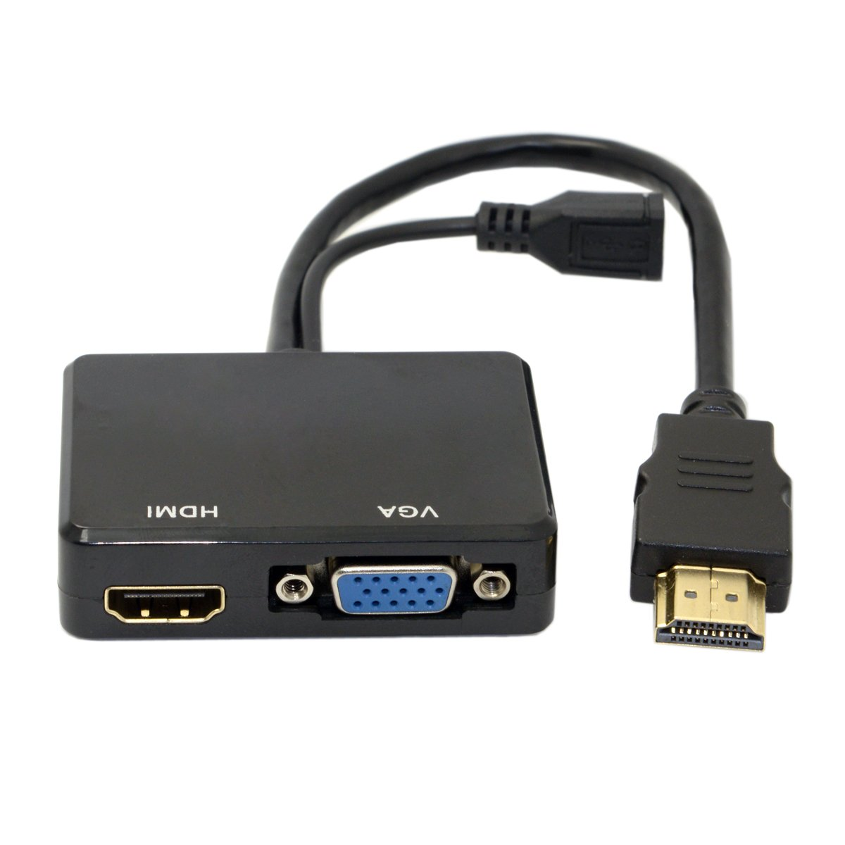 HDMI vers VGA et HDMI Cablecc femelle avec audio vidéo, câble ...