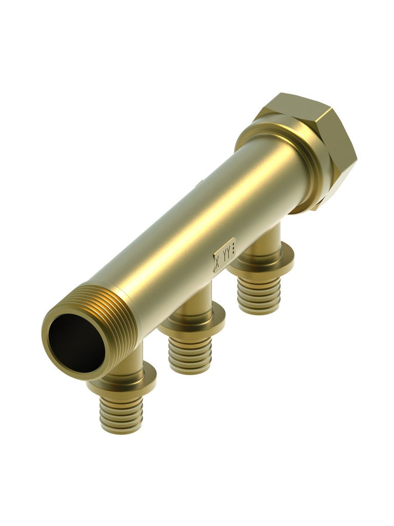 TECEflex collecteur, bronze au silicium, 712202, Exécution: mâle 3/4" x femelle 3/4" x 16 3 fois ...