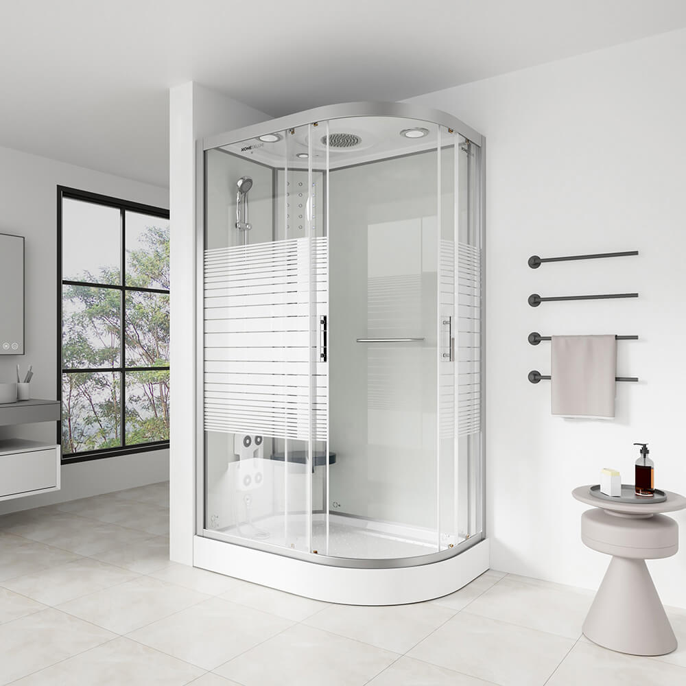 Home Deluxe - Douche complète WHITE PEARL - dimensions 120 x 80 cm ...
