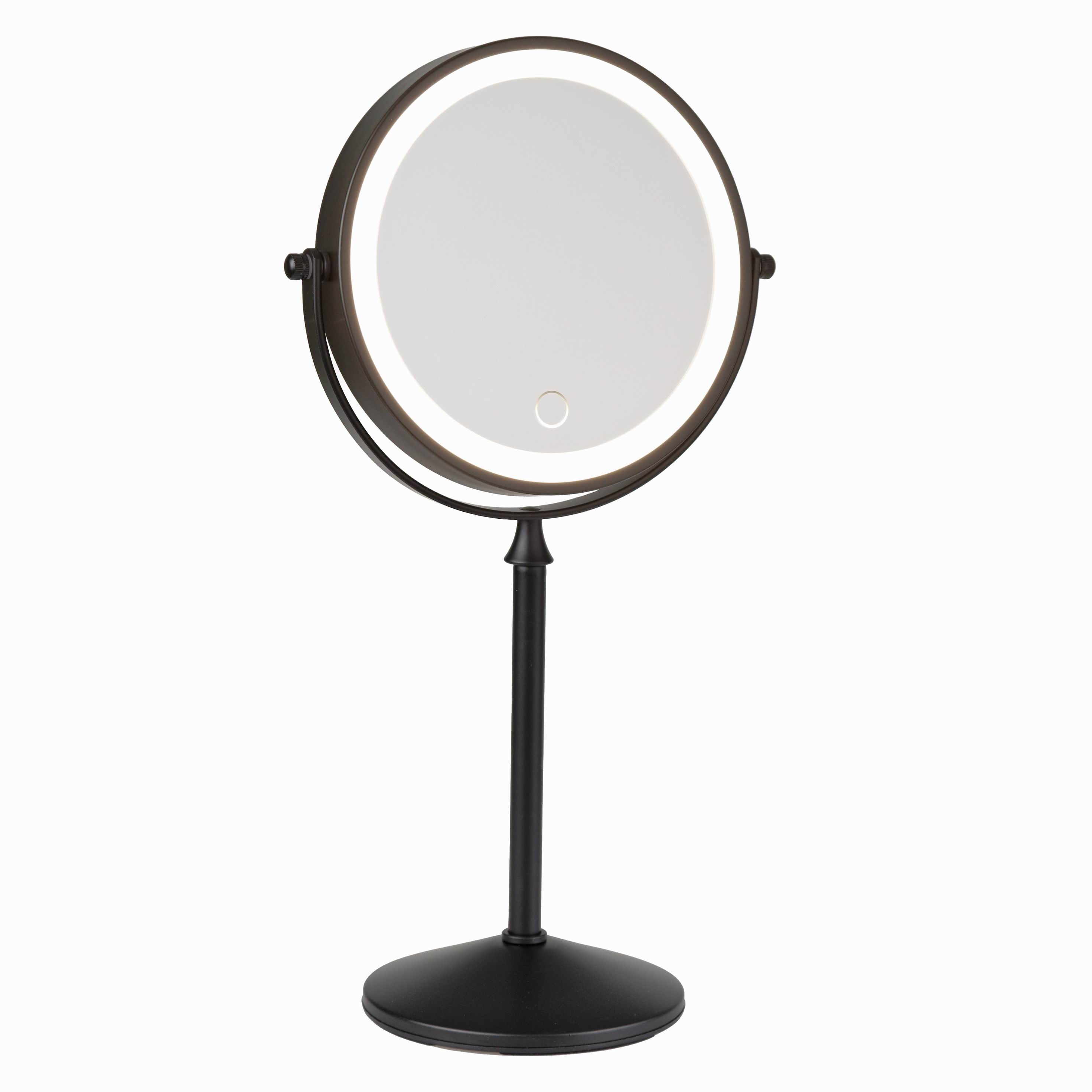 Miroir Grossissant Lumineux LED Sur Pied Noir X 10 Dia 17.5 cm - NOVEX ...