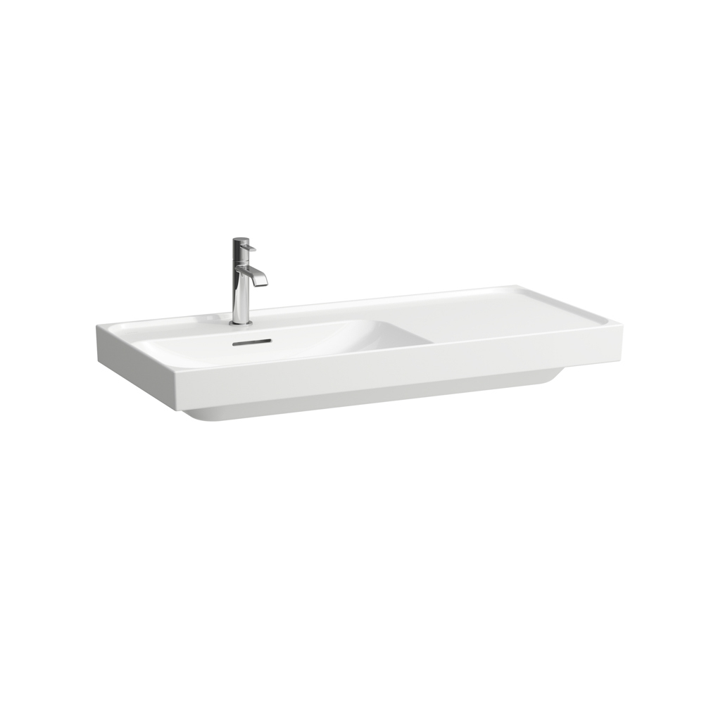 LAUFEN Lavabo Meda, empotrable, repisa derecha, 1000x460mm, 1 agujero ...