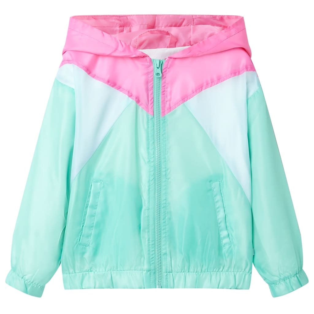 Veste à capuche avec fermeture éclair pour enfants Multicolore 128 ...