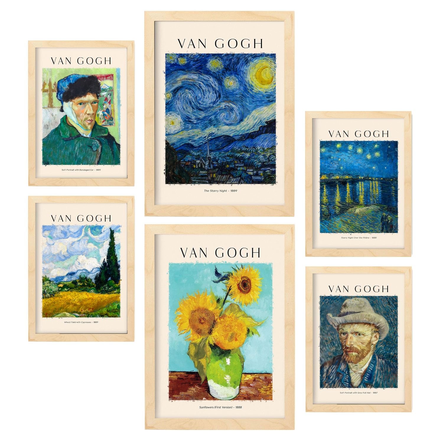 Fiche D'affichage Van Gogh Painter Gallery Peintures Décoratives Pour ...