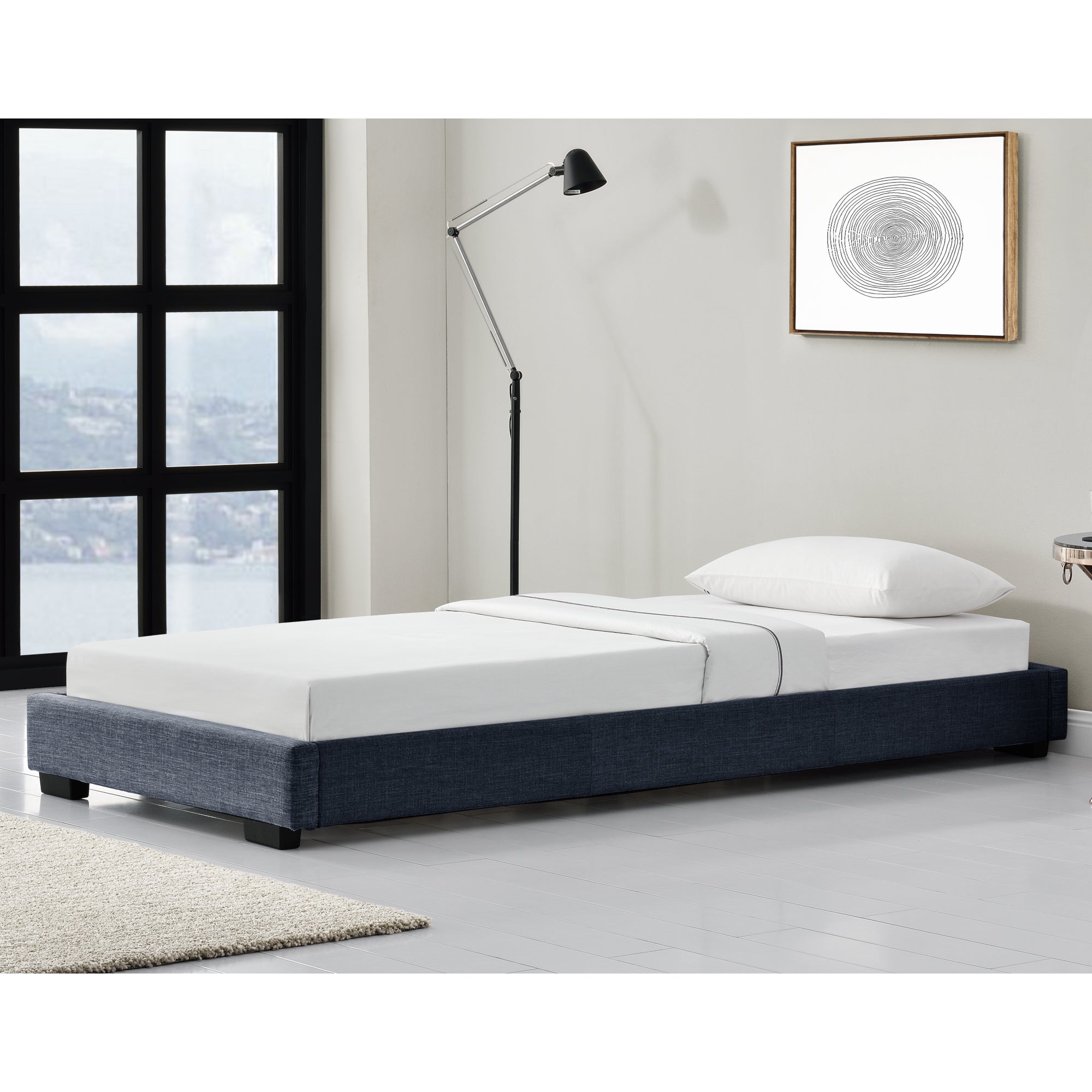 Corium Cama simple Masari tapizado en piel sintética 90 x 200 cm ...