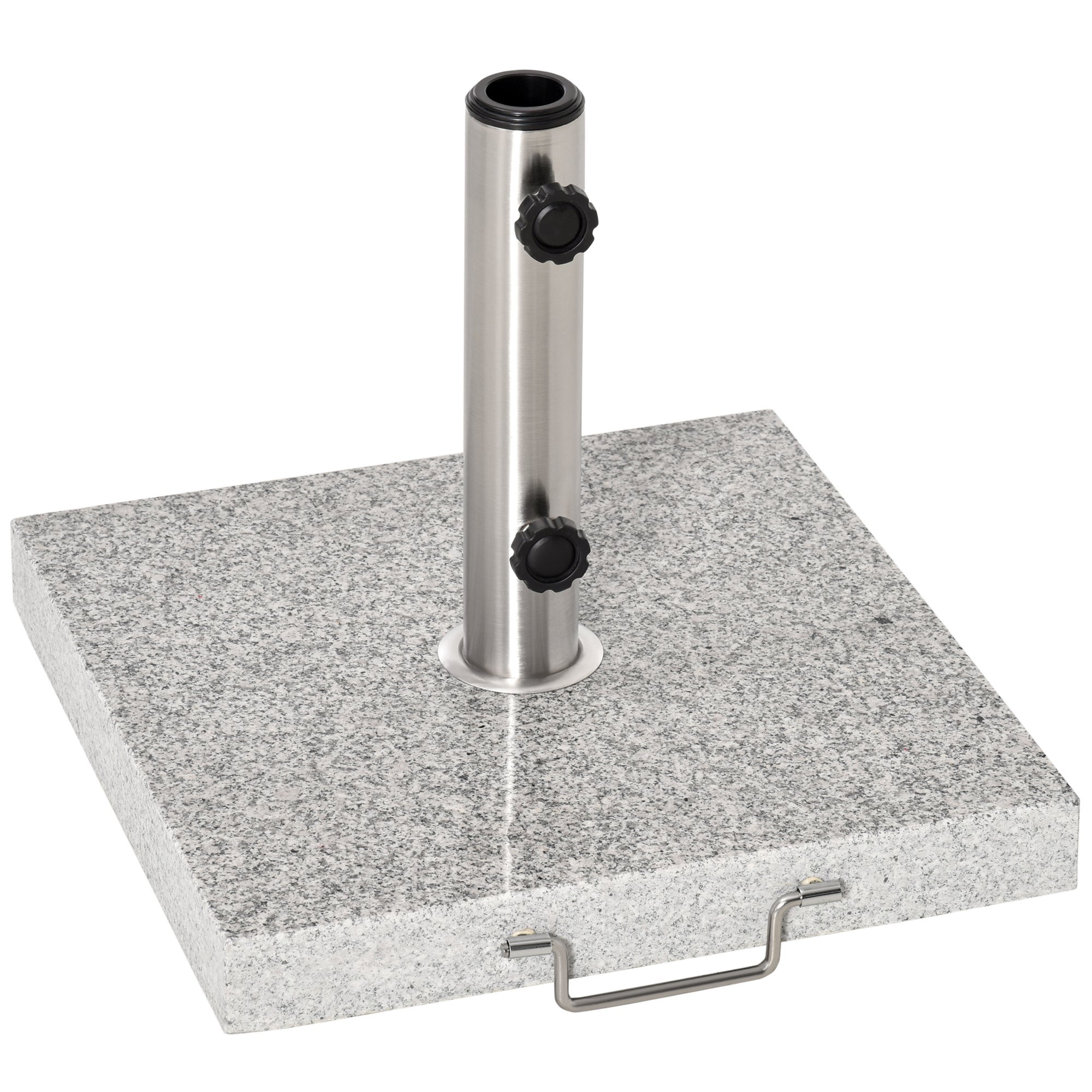 Base cuadrada para sombrilla, 25 kg, soporte para sombrilla con tubo de ...