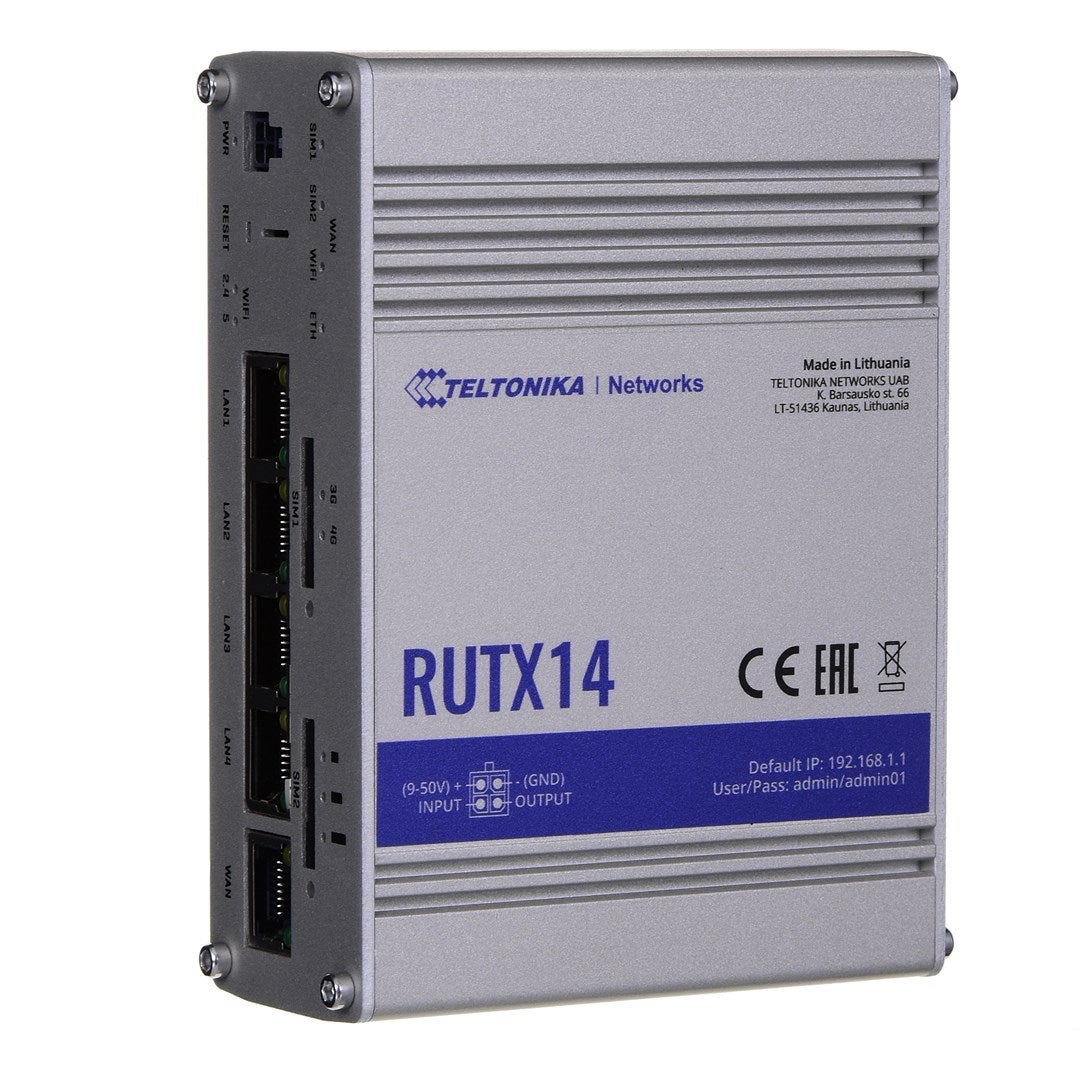 Teltonika RUTX14 LTE 4G Cat12 Router | Leroy Merlin