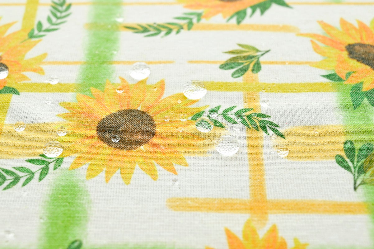 Mantel Anti-Nódoa Con Estampado De Girasoles Cuadrado 140 X 180 cm ...