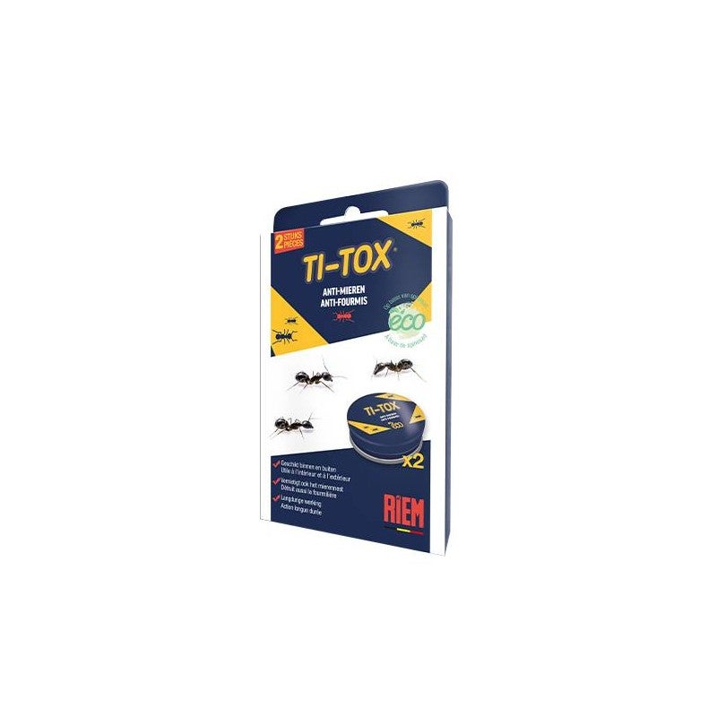 Ti-Tox Anti-fourmis - Boite d'appâts anti-insecte - RIEM | Leroy Merlin
