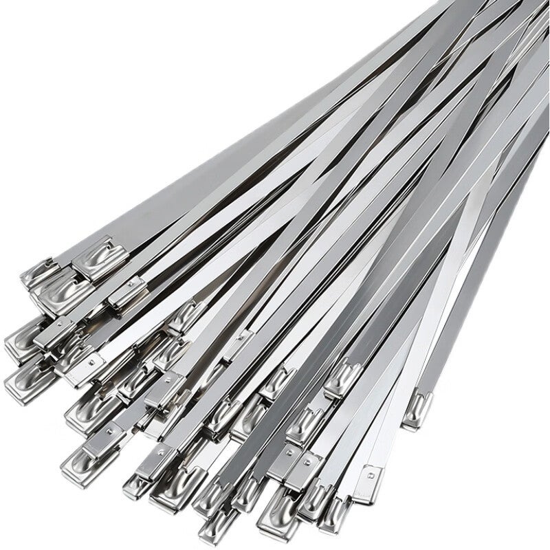 100 attaches de câble en acier inoxydable 304, 100 mm x 0,25 mm d ...