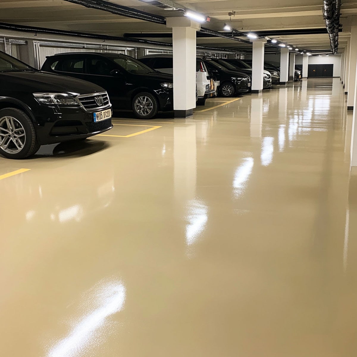 Pintura epoxi para suelo industrial y parking - REVEPOXY - 55 - Beige - RAL 1001 - ARCANE ...