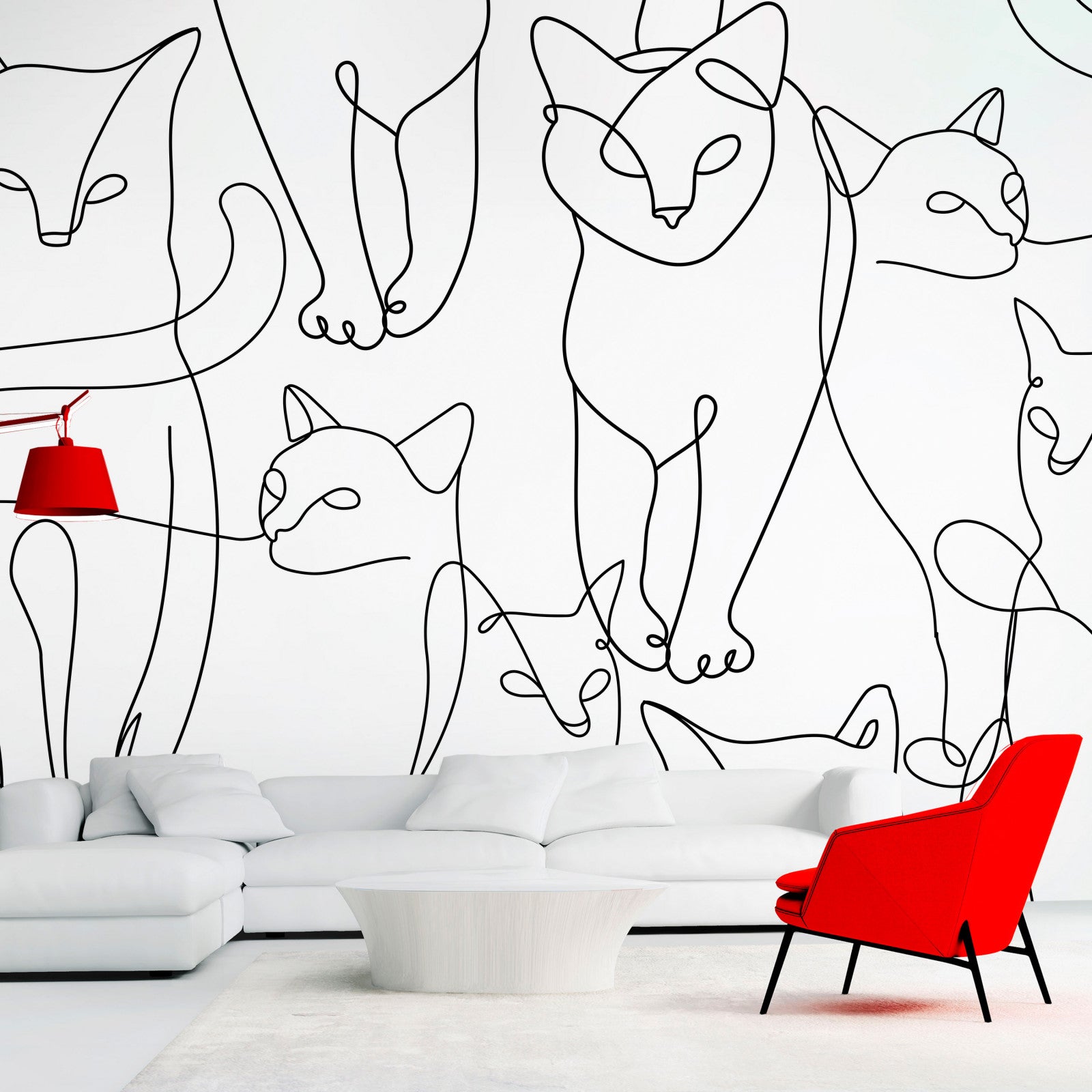Papier peint Cat Habits - Second Variant - 400 x 280 cm | Leroy Merlin