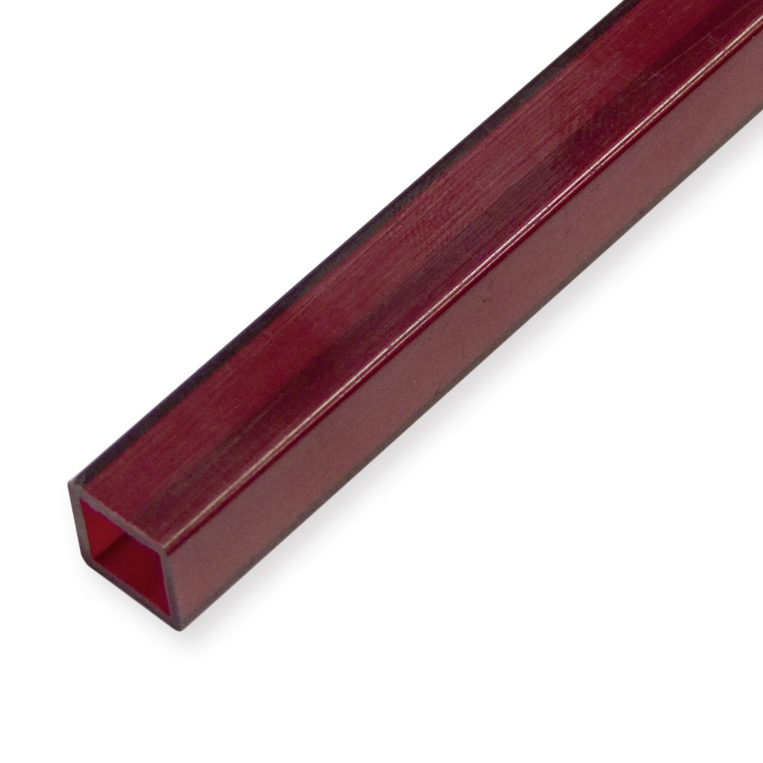 Tube LED 10 x 10 x 2000 mm Polycarbonate Profilé de nez de marche Lisse ...