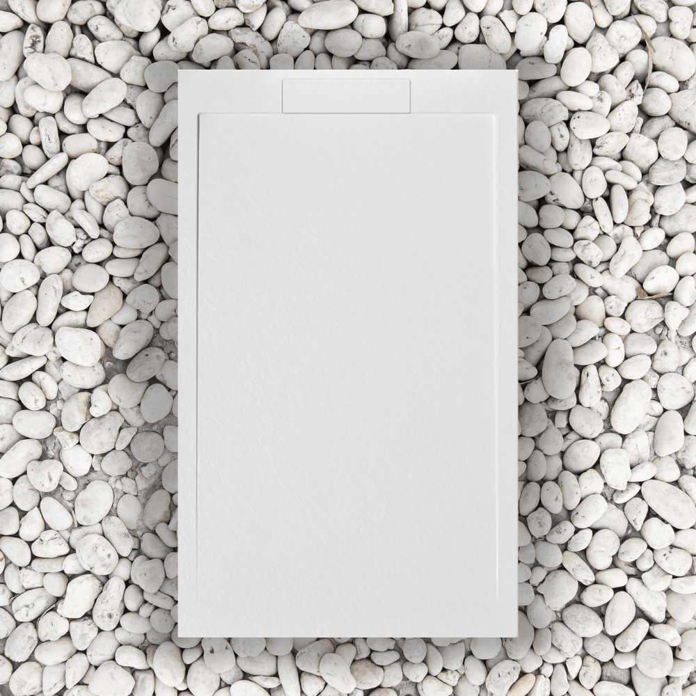 RECEVEUR DE DOUCHE 120X100 cm Ligne Bianco Vulcano SLIM en résine et ...