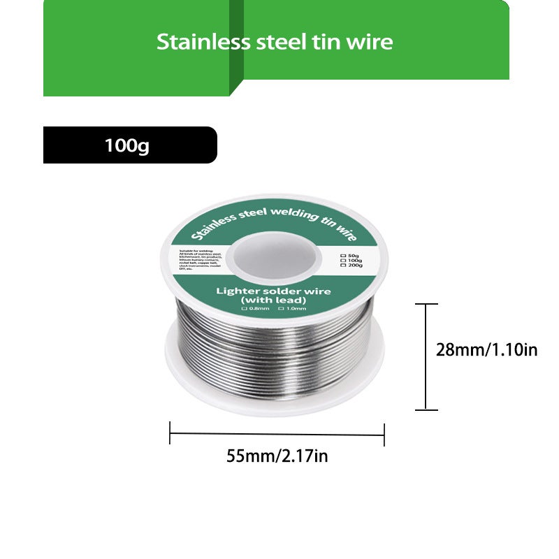 100g 1mm Fil à souder sans plomb ,noyau de flux en colophane,Colophane ...