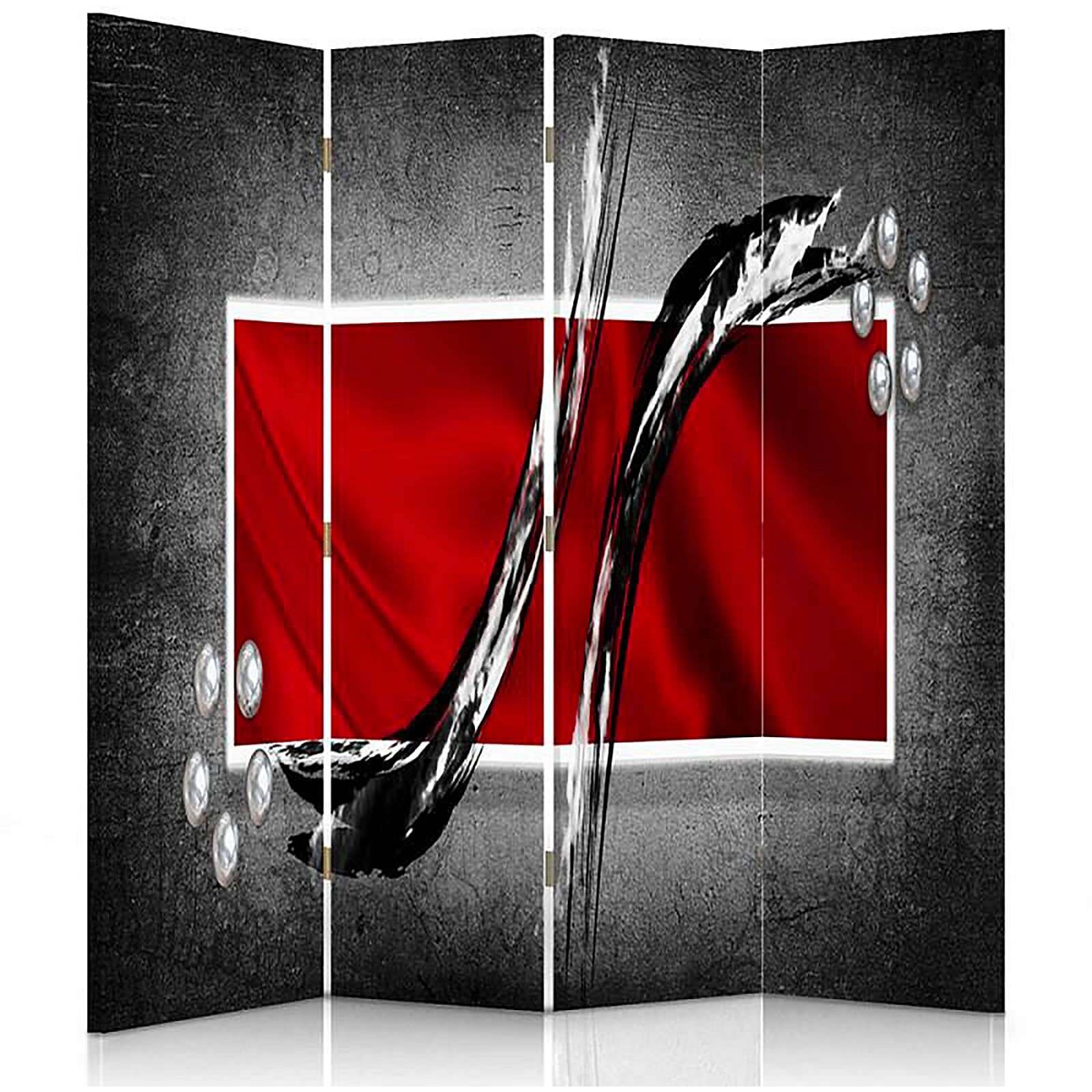 Paravent Design Moderne 4 Panneaux Décoration Intérieure - 145 x 150 cm ...