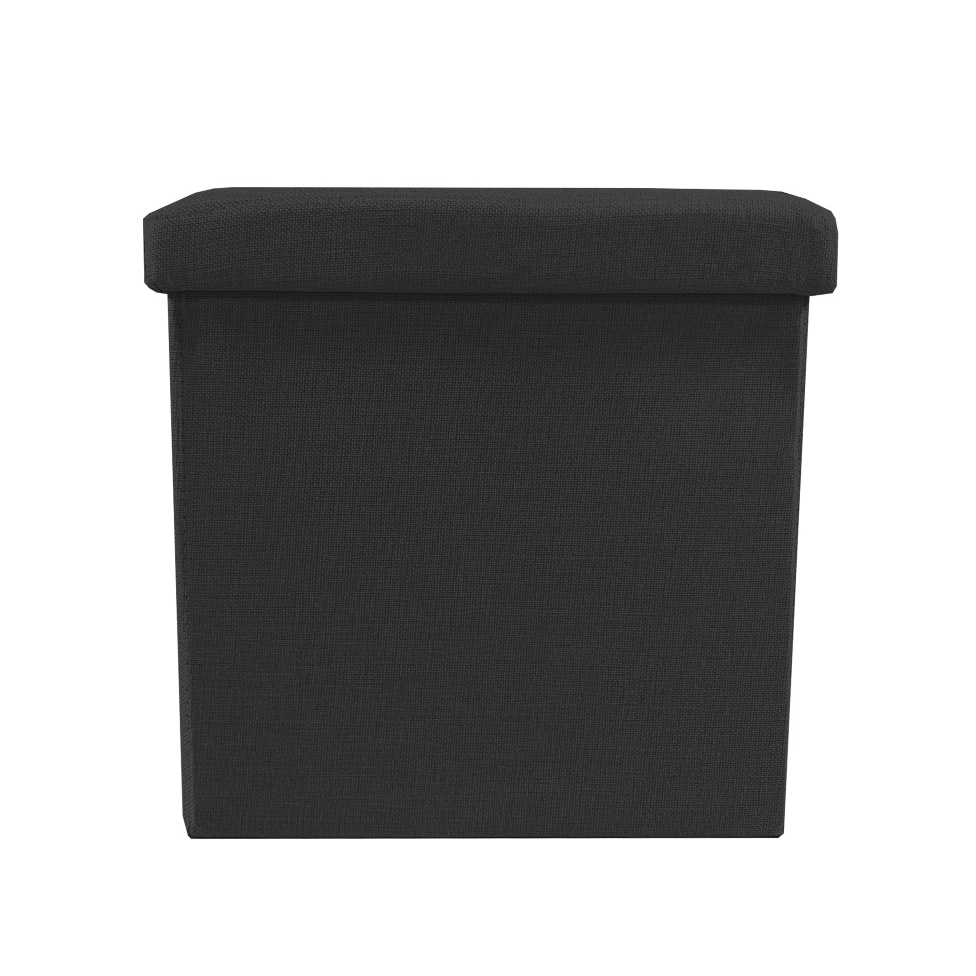 Pouf Ottoman de Rangement Carré Pliant 38x38x38cm | Nyana Accueil ...