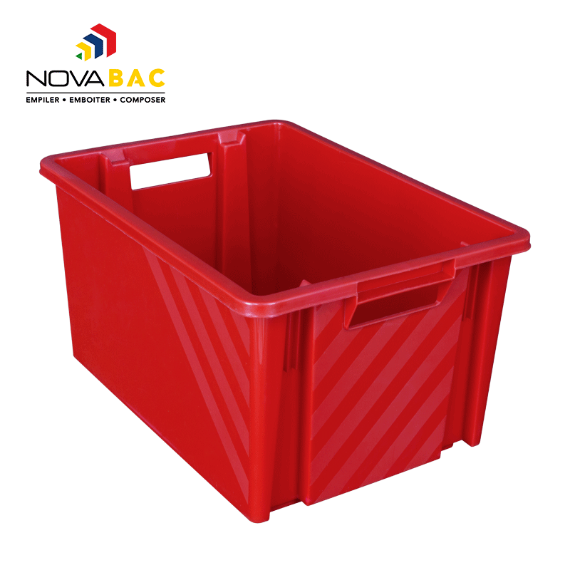 Boite de rangement Novabac 6L Rouge - 5201732 | Leroy Merlin
