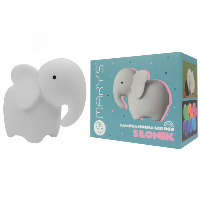 Veilleuse LED éléphant enfant RGB télécommande Mary’s | Leroy Merlin