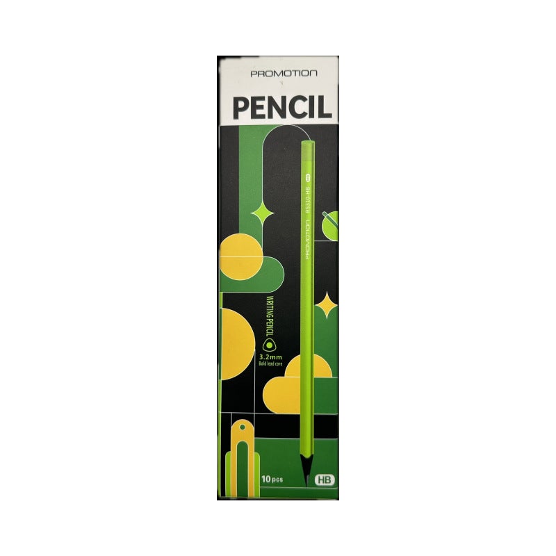 Lot de 10 crayons triangulaires HB, mine épaisse, pour écriture et ...
