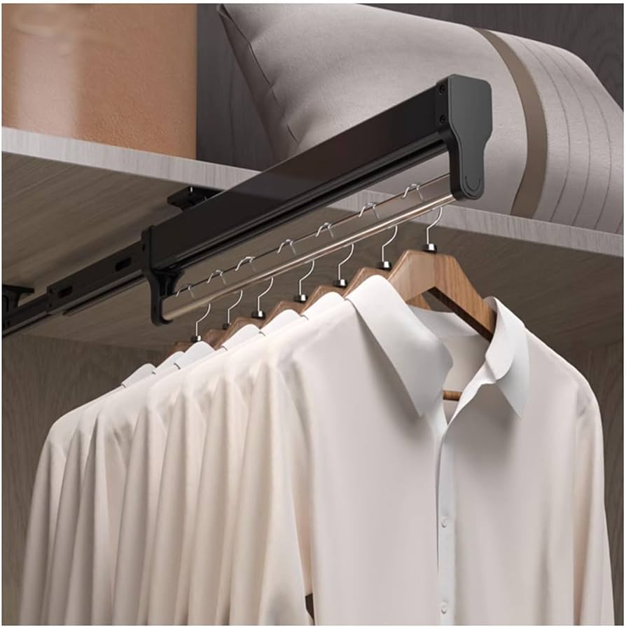 M.PASCUAL - PERCHERO EXTRAIBLE PARA ARMARIO | ANTRACITA | 400 mm ...