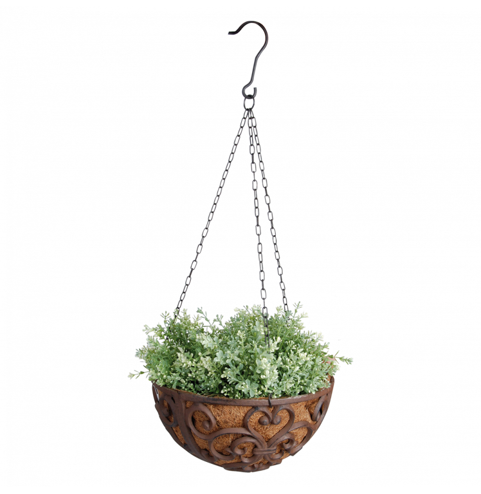 Panier à suspendre - D 30 x H 15 cm - Fonte | Leroy Merlin