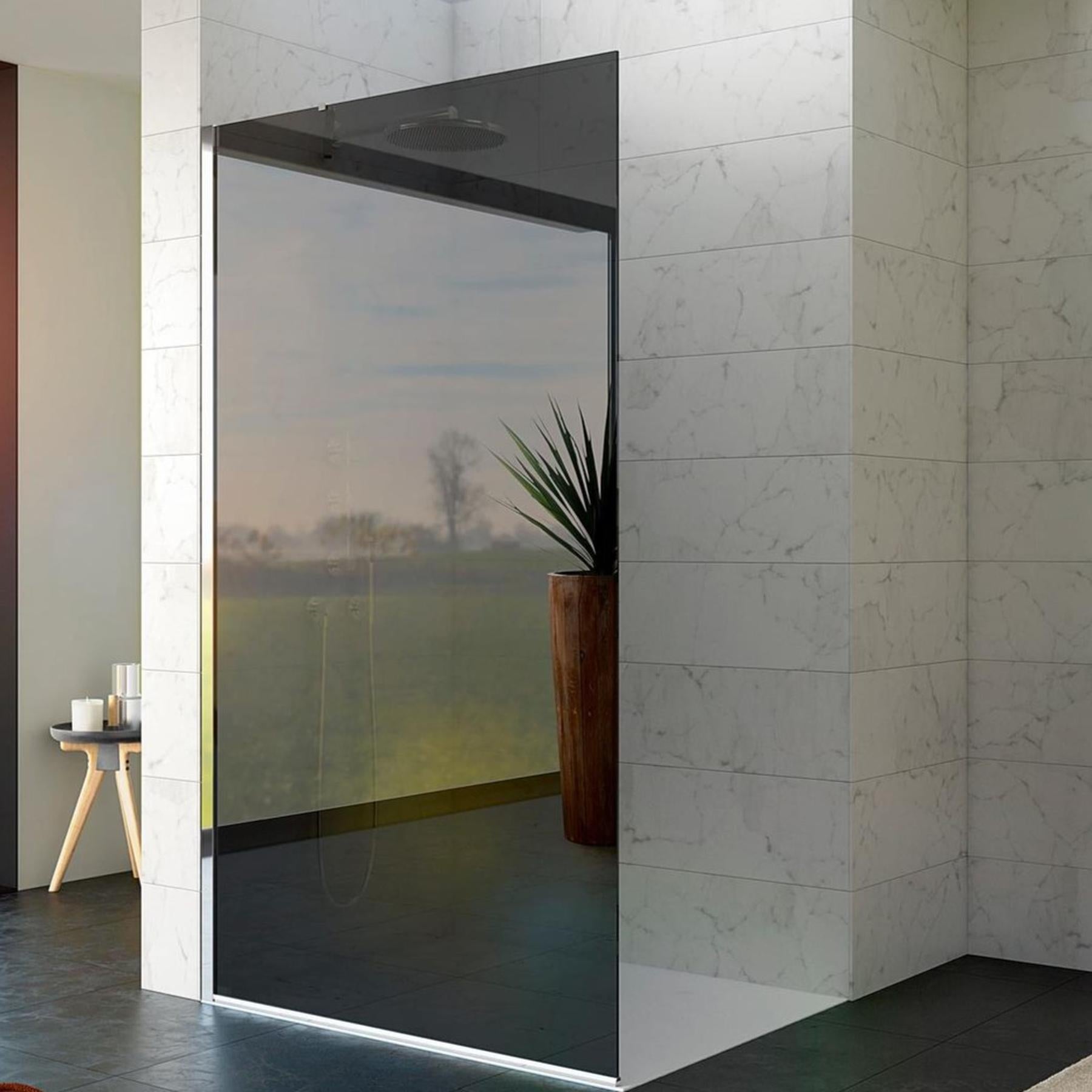 Paroi de douche fixe réversible KINEDO KINEQUARTZ SOLO largeur 70 cm ...