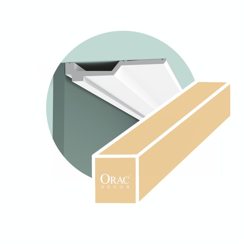Cornisa plana - Orac Decor - L200xP21,5xH4cm - Caja completa 18 metros ...