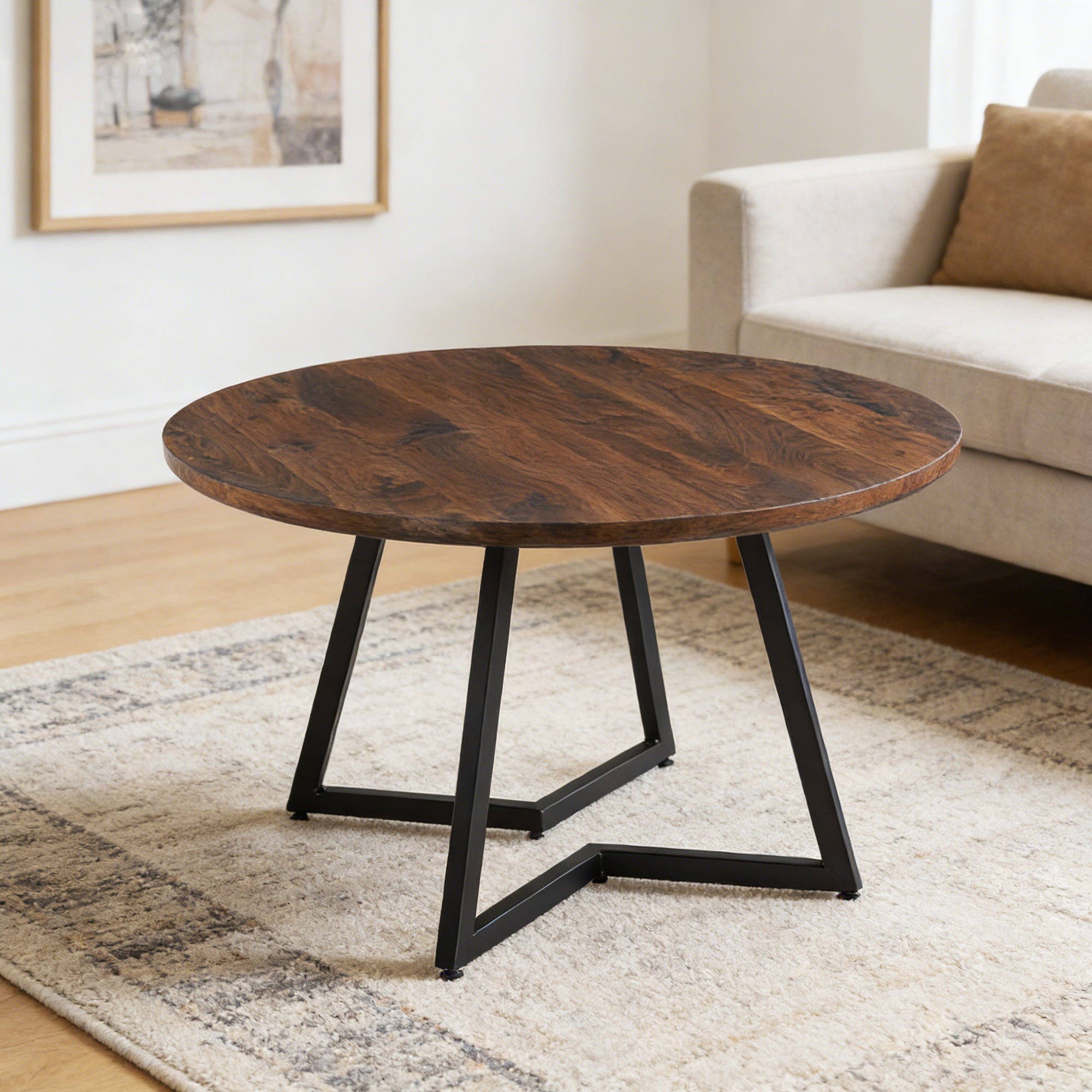 Table à table en MDF 110*110*75cm avec table à manger à pieds ...