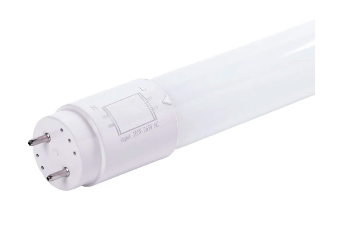 Tube LED T8 18 W 2 880 lm 6 000 °K Verre 120 cm Connexion 1 extrémité ...