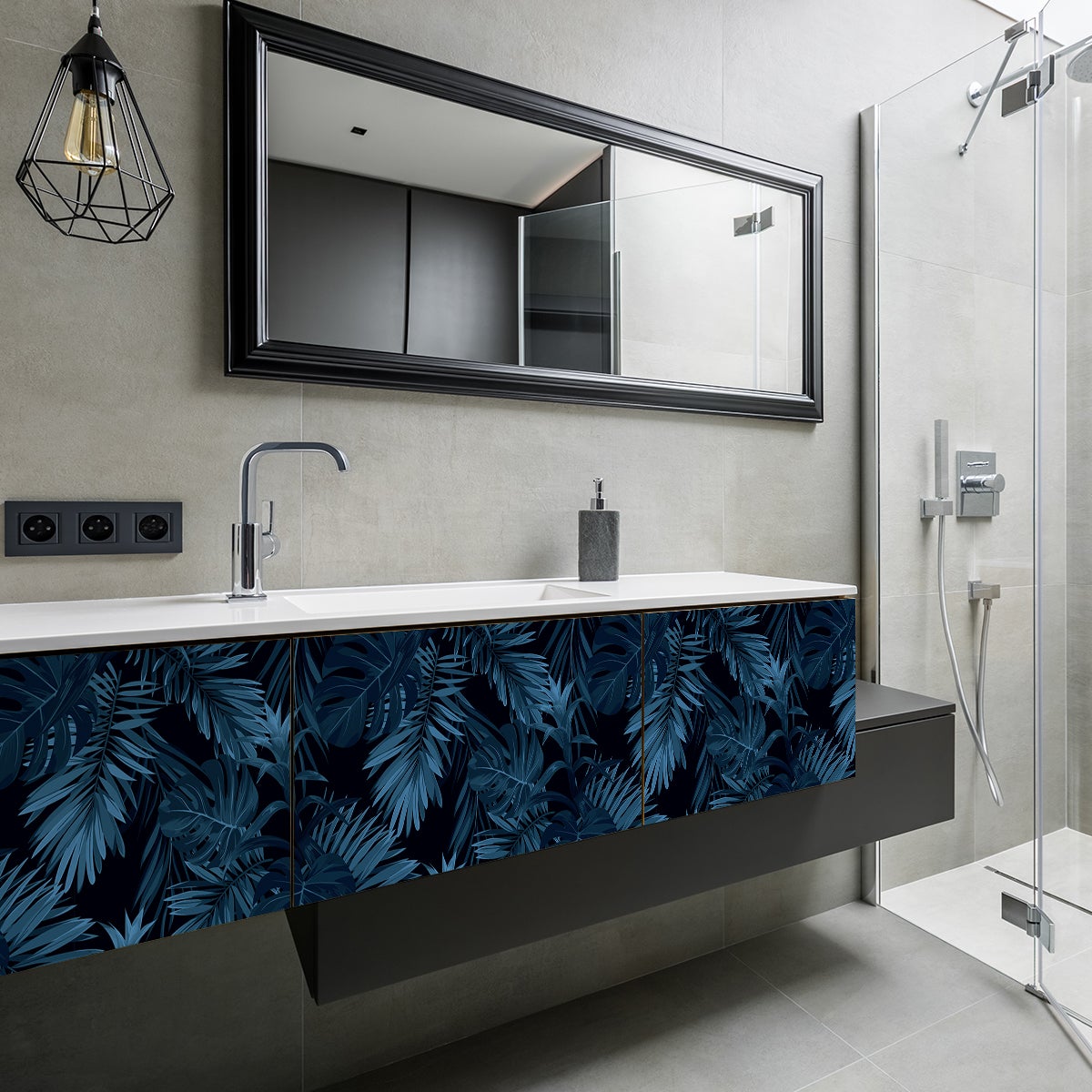 Sticker meuble tropical aumai 40 x 60 cm | Leroy Merlin