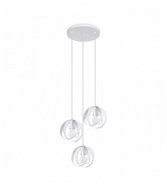 Sollux Lighting Tulos Plafón Colgante Cluster, Blanco, 3x E27 | Leroy ...