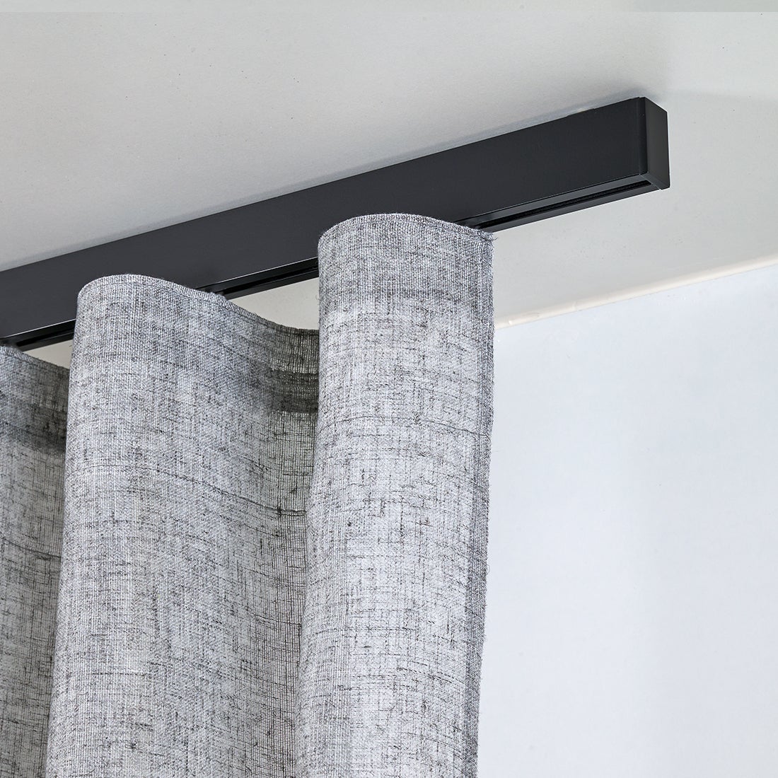 Rails pour Rideaux avec Onde Parfaite avec Installation au Plafond ...