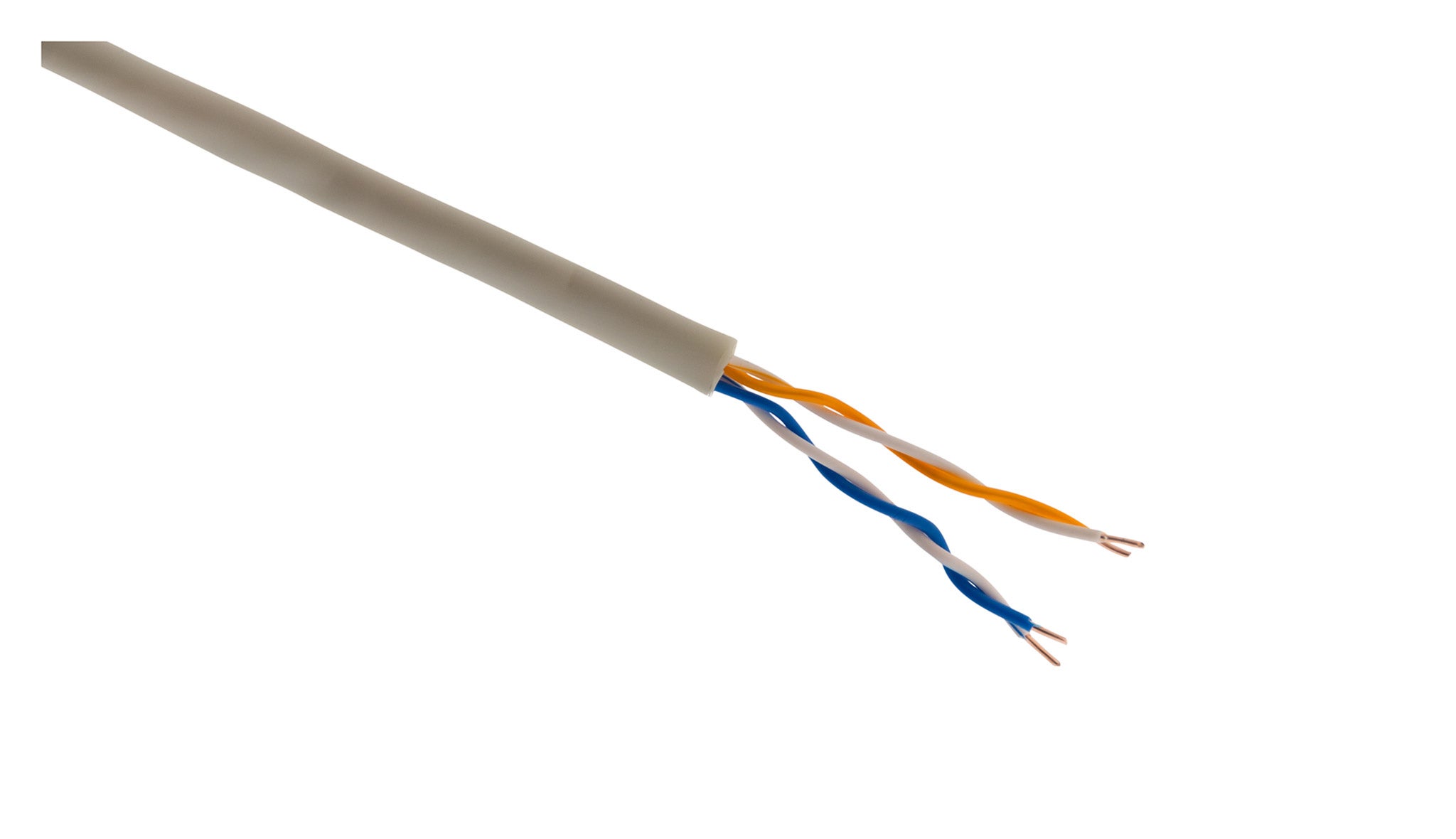 Cable de teléfono / timbre - SYT 2 pares 0,6mm² 10m - Marfil - Zenitech ...