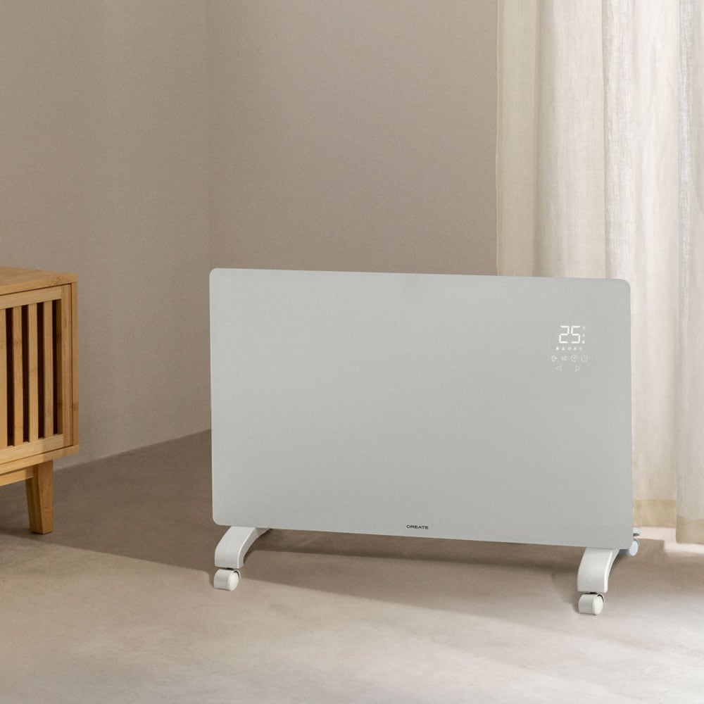 CREATE - WARM CRYSTAL 2000W - Convector eléctrico de cristal con WiFi ...
