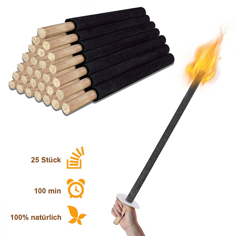 Antorchas Antorchas de cera 100 min 25x Fiestas en el jardín Desfile de ...