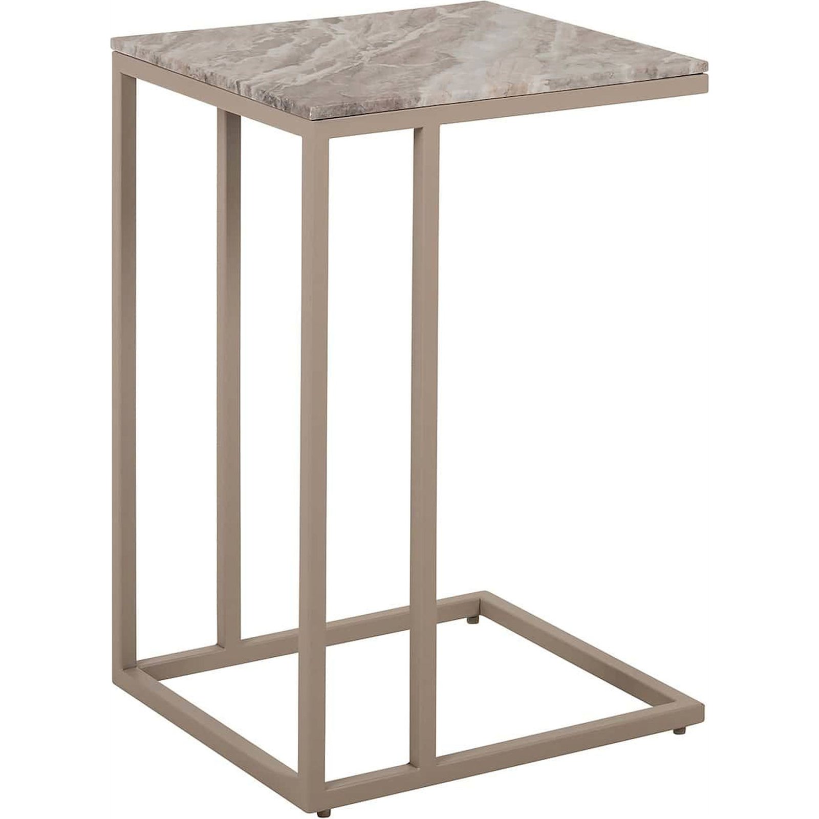 Table d appoint élégante en marbre et fer finition stone 45,00 x 40,00 ...