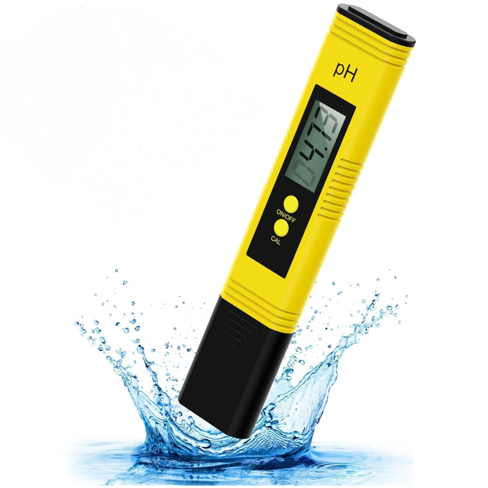 Medidor de pH digital LCD: comprobador de calidad del agua, calibración automática, apto para ...
