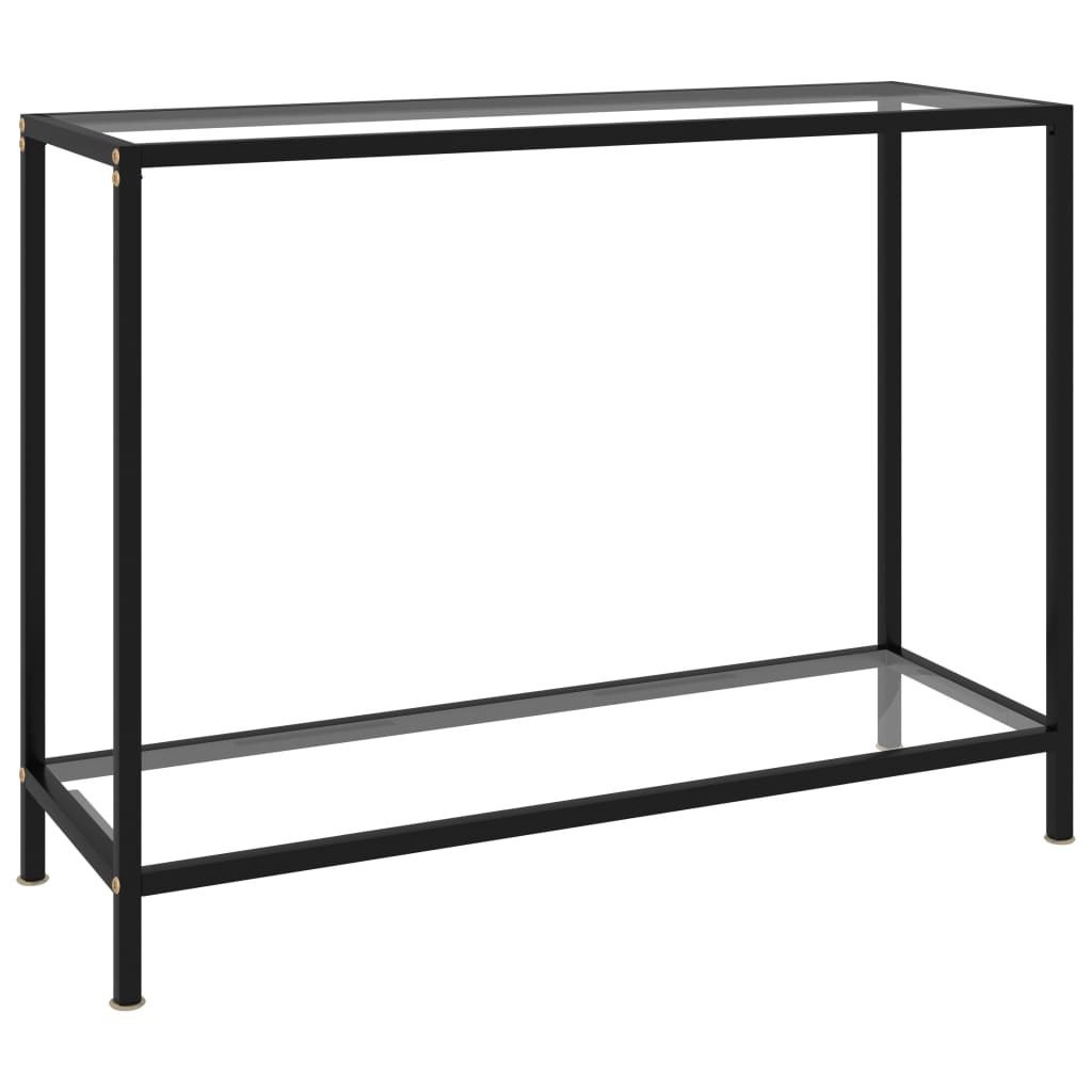 Mesa consola Transparente 100x35x75 cm Vidrio templado | Leroy Merlin