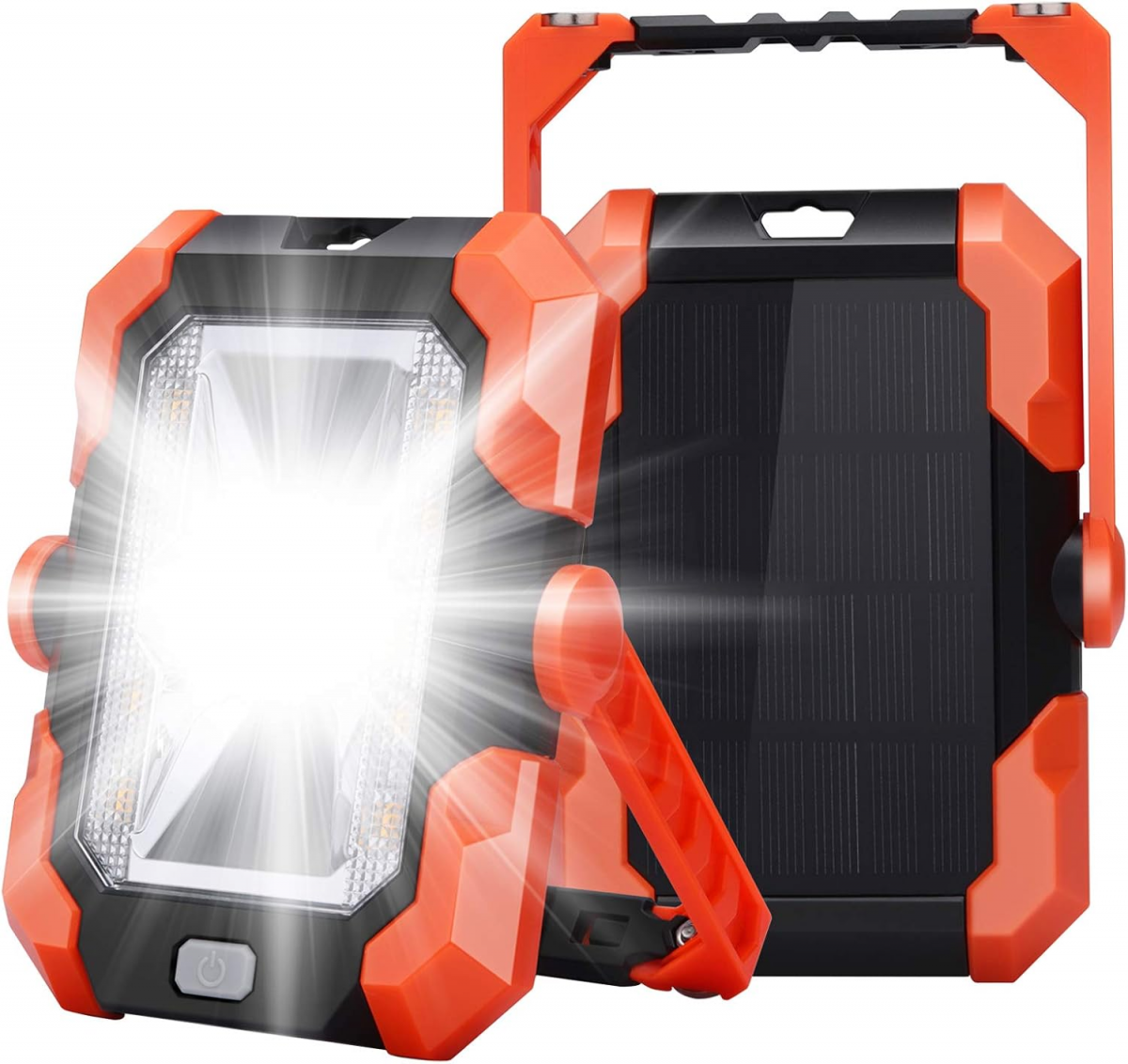 Foco LED recargable USB con carga solar, luz para obras, lámpara de ...