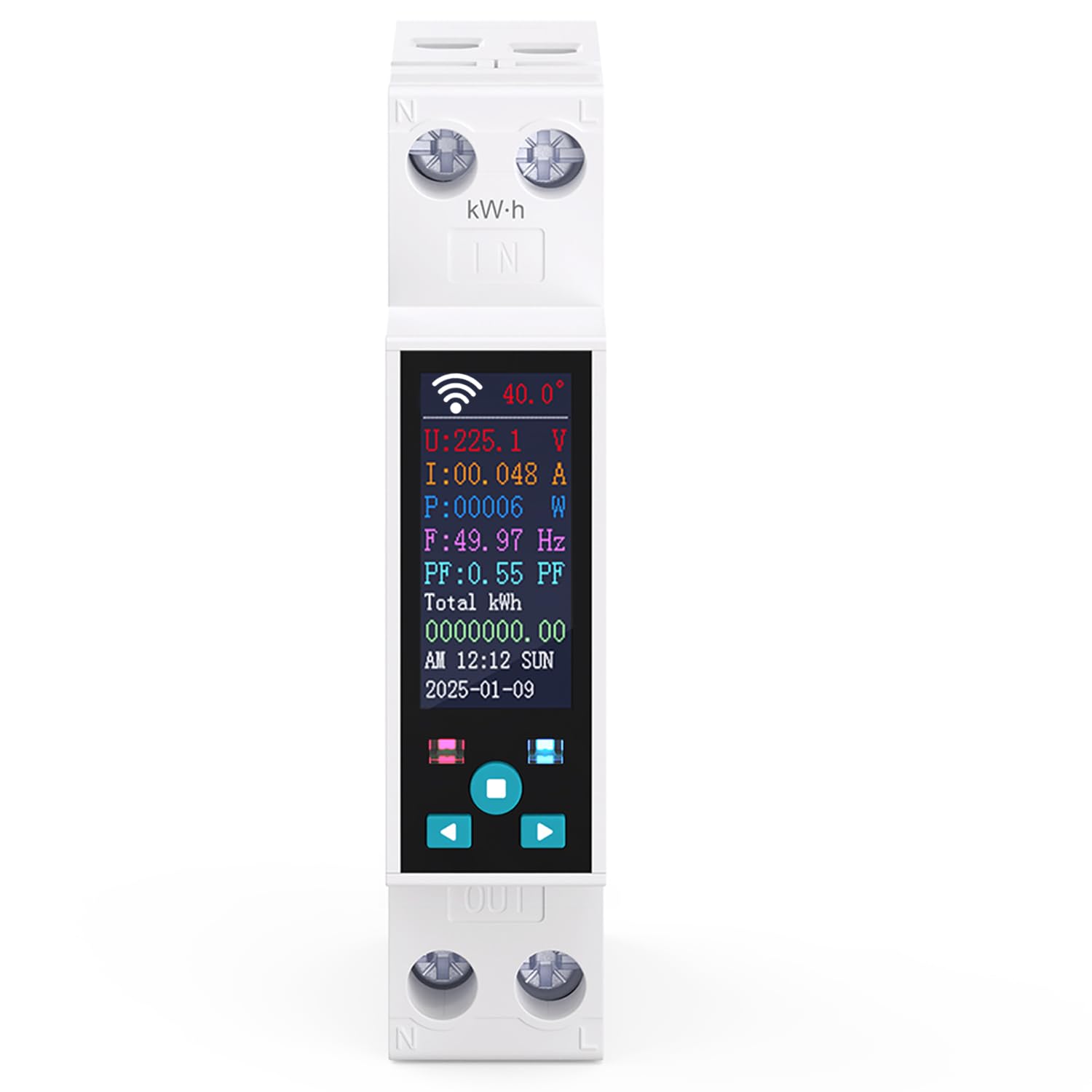 Compteur Électrique wifi Commutateur Rail Din, 1P+N/ 1~50a/ 230vac ...