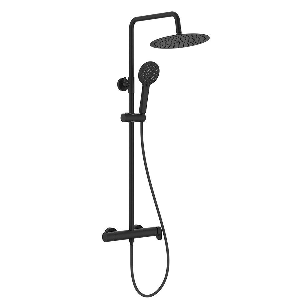 Columna de Ducha Vega Plus Round Negra de Roca - Diseño Moderno y ...