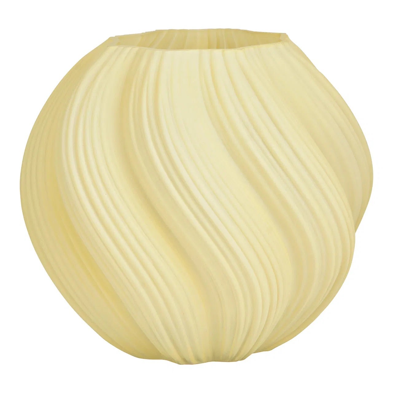 Vase en verre texturé Blanc 18 x 16 x 18 cm | Leroy Merlin