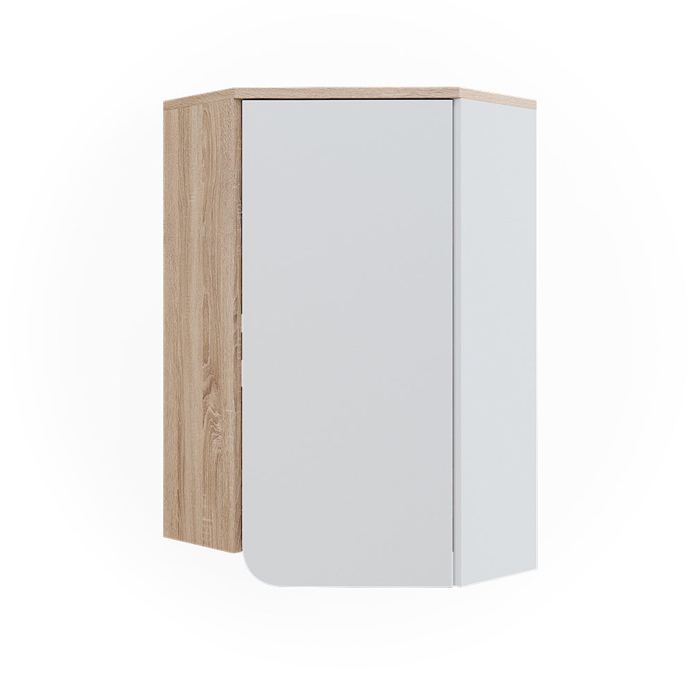 Vicco Pensile angolare Karen, Sonoma/Bianco, 42.4 x 75 cm | Leroy Merlin
