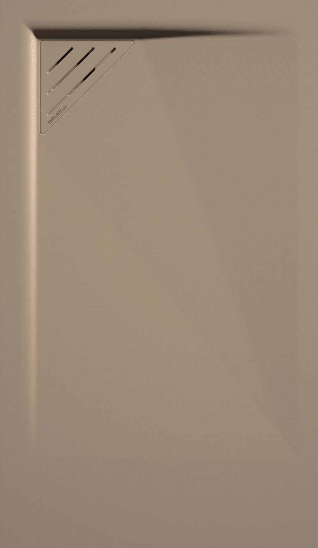 Piatto doccia Moka, finitura Pietra Liscia MIO, griglia colorata - 180 ...